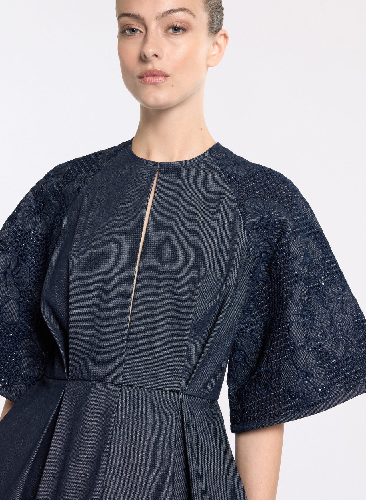 Embroidered Denim Top – ELIE SAAB